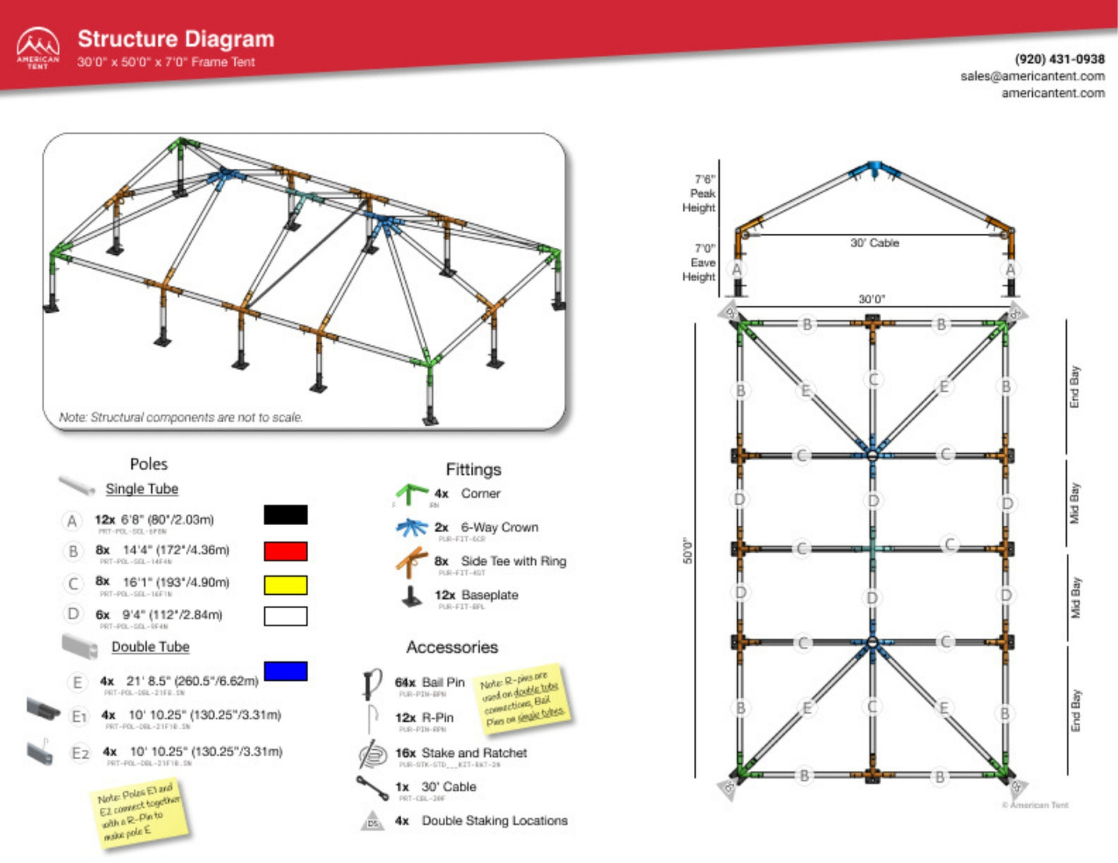 30x50 Frame Party Tent for Sale | American Tent