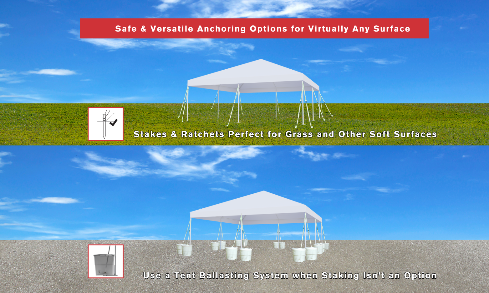 40' x 100' Frame Tent for Sale | American Tent
