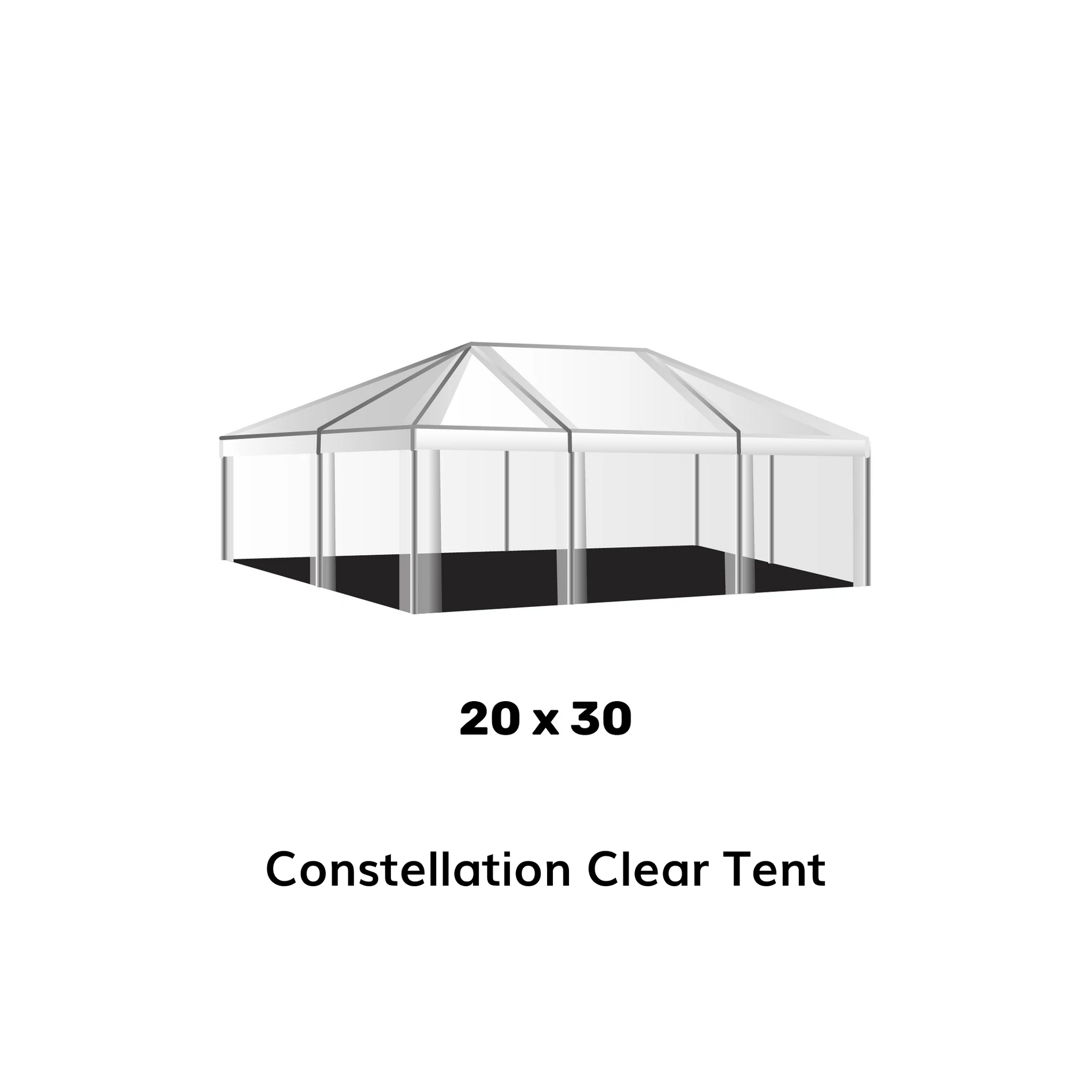 20x30 Party Clear Top Tent for Sale | American Tent