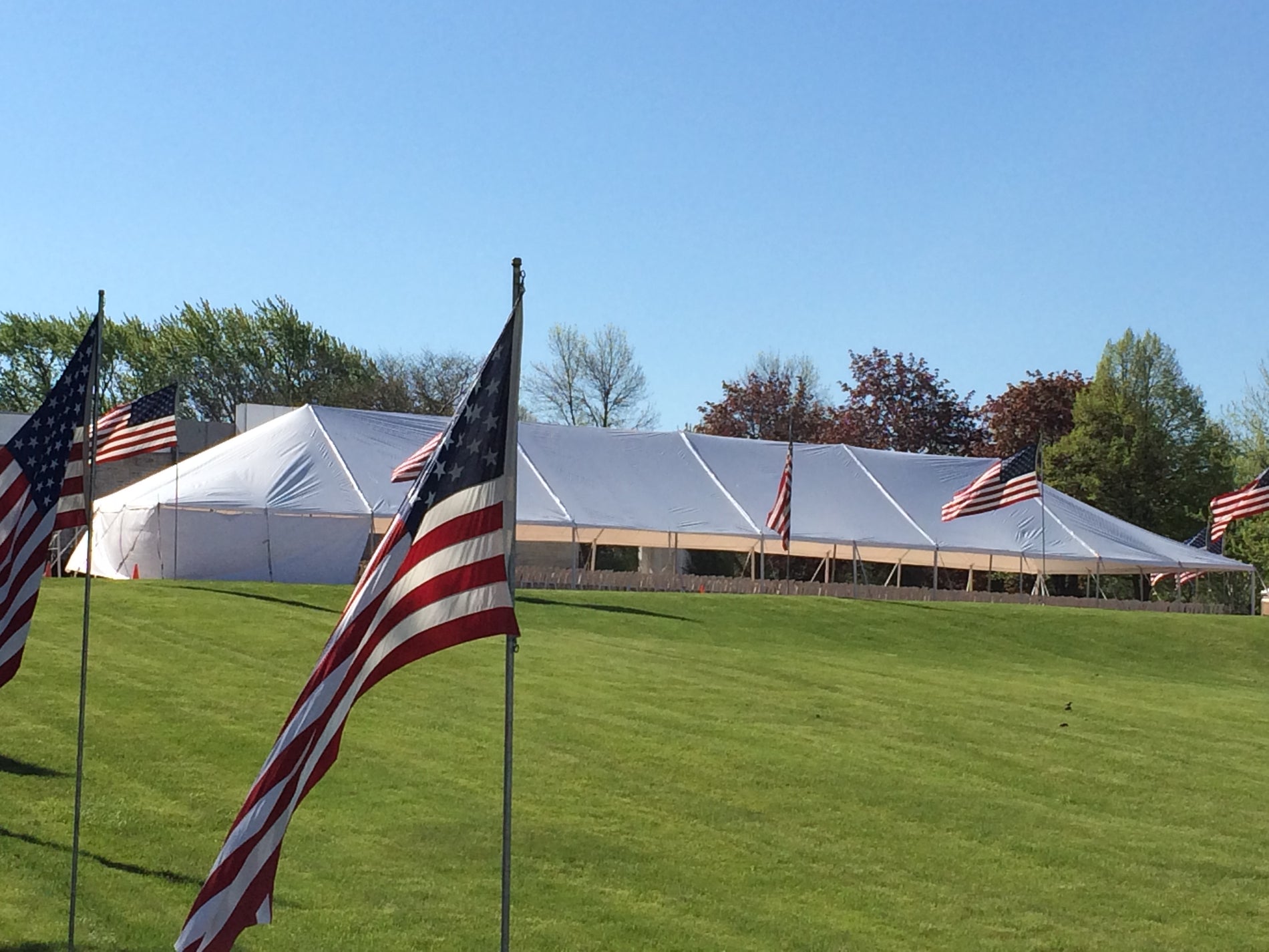 40x120 Large White Pole Tent for Sale | American Tent