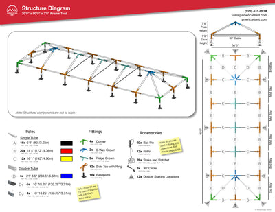 30x90 Large Party Frame Tent for Sale | American Tent